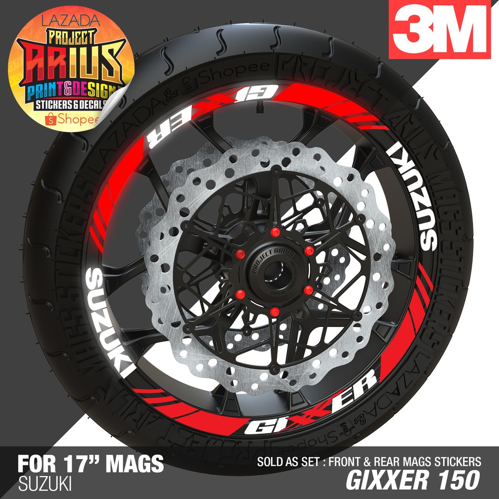 PA] Suzuki Gixxer 150 - Highly Reflective Mags Sticker | Shopee Philippines