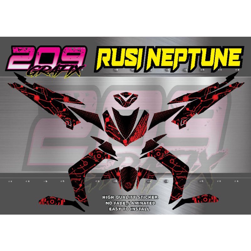 RUSI NEPTUNE FULL BODY DECALS | Shopee Philippines