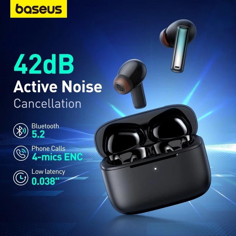 Baseus Bowie M2 Wireless Headphone Bluetooth 5.2 with 42dB Active Noise ...