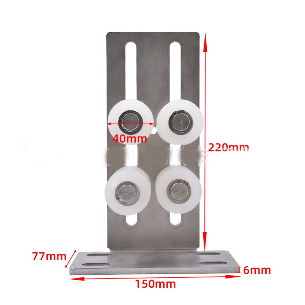 stainless Sliding Gate Top Guide Roller set with L bracket | Shopee ...