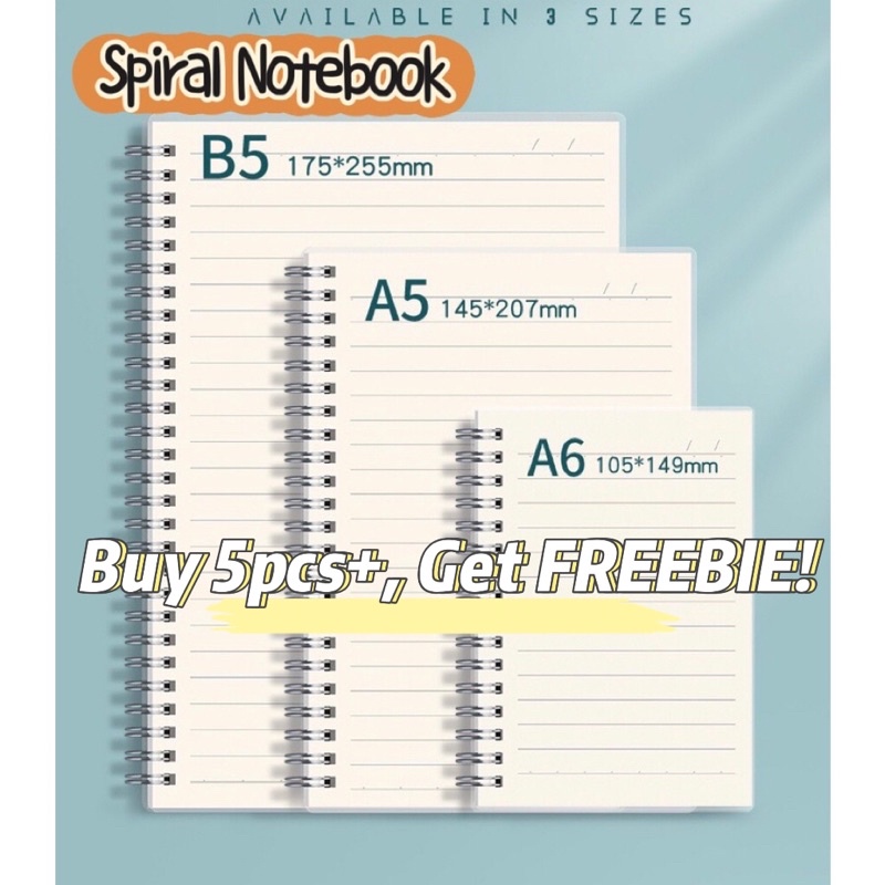 A4 A6 B5 A5 Thickened student notebook High Quality Spring Notebook ...