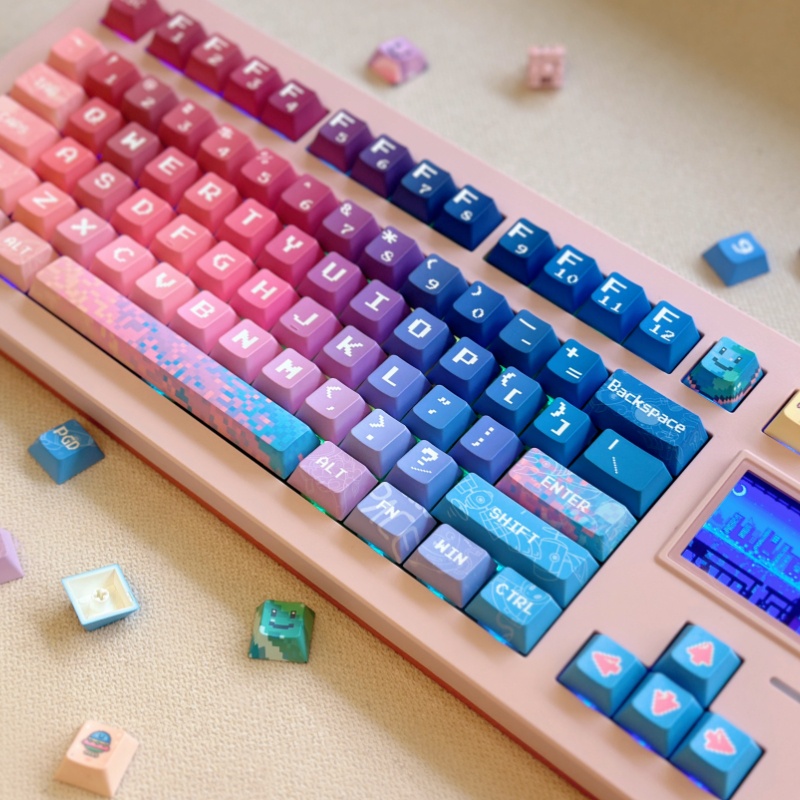 ☃ ☬GMK Keycaps 129 Keys Cherry Profile DYE-SUB Personalized GMK Space ...