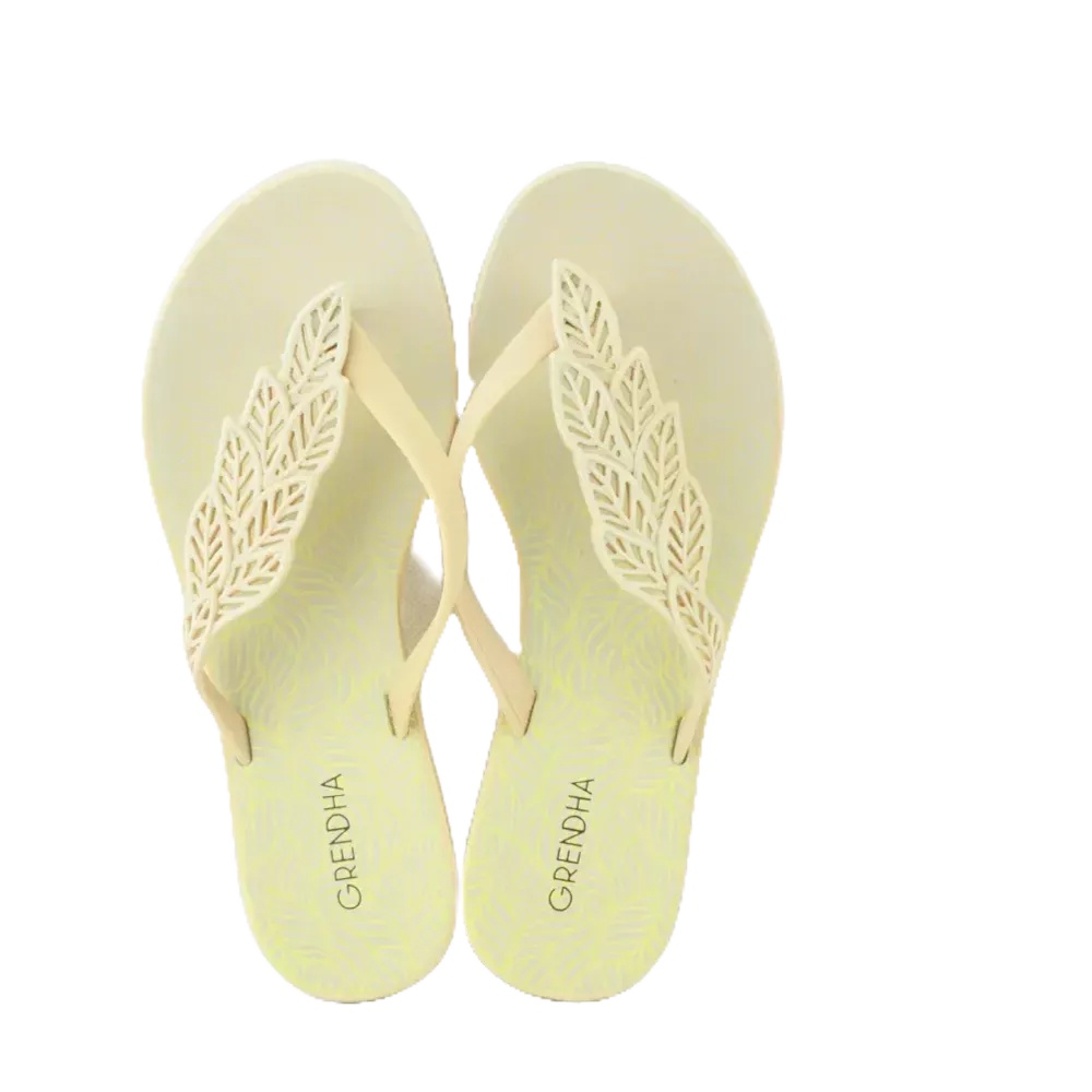 Grendha Mais Acai Flora Fem Beige Women's Sandals | Shopee Philippines