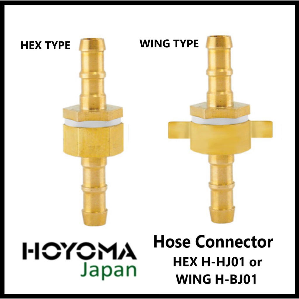 ™Hoyoma Hose Connector Brass HEX H-HJ01 (LEFT) OR WING H-BJ01 (RIGHT) | Shopee Philippines