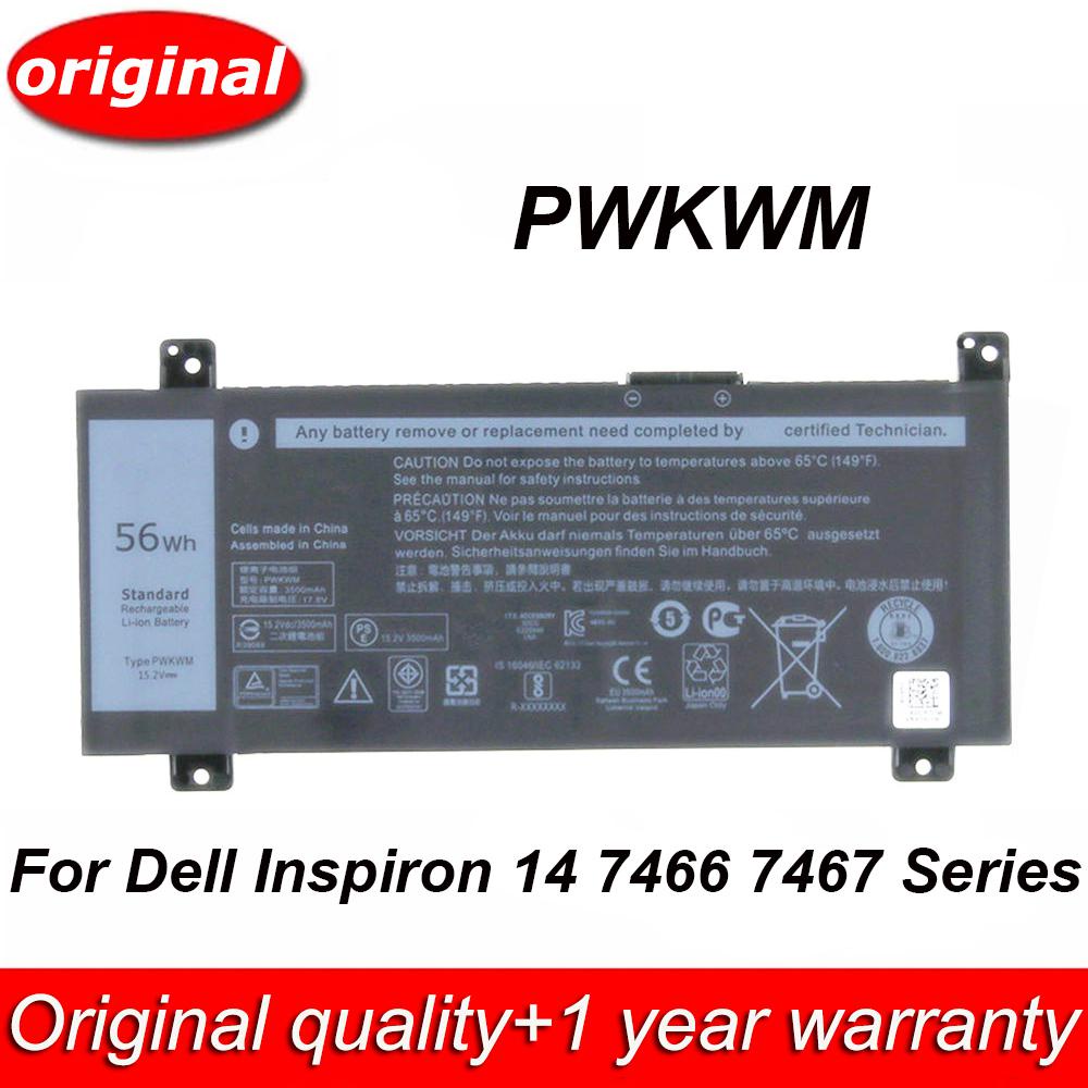 New PWKWM 0M6WKR 15.2V 56Wh Laptop Battery For Dell Inspiron 14 7466 14 ...