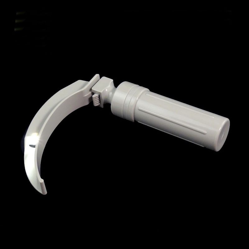 Anesthesia laryngoscope disposable use handle lens medical for throat ...