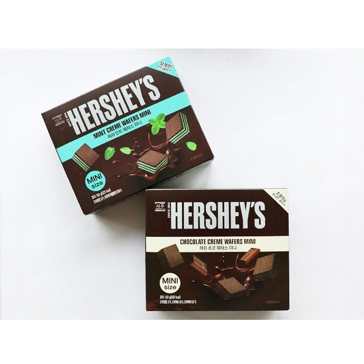 Hershey's Chocolate Wafer Mini 100g (Choco Wafer,Mint Wafer) | Shopee ...