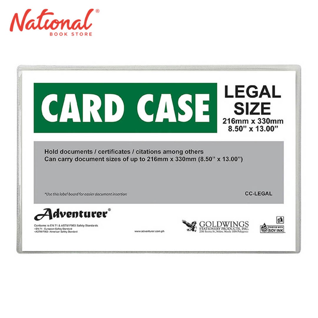 Adventurer Document Card Case Long CC-Legal - School & Office Supplies ...