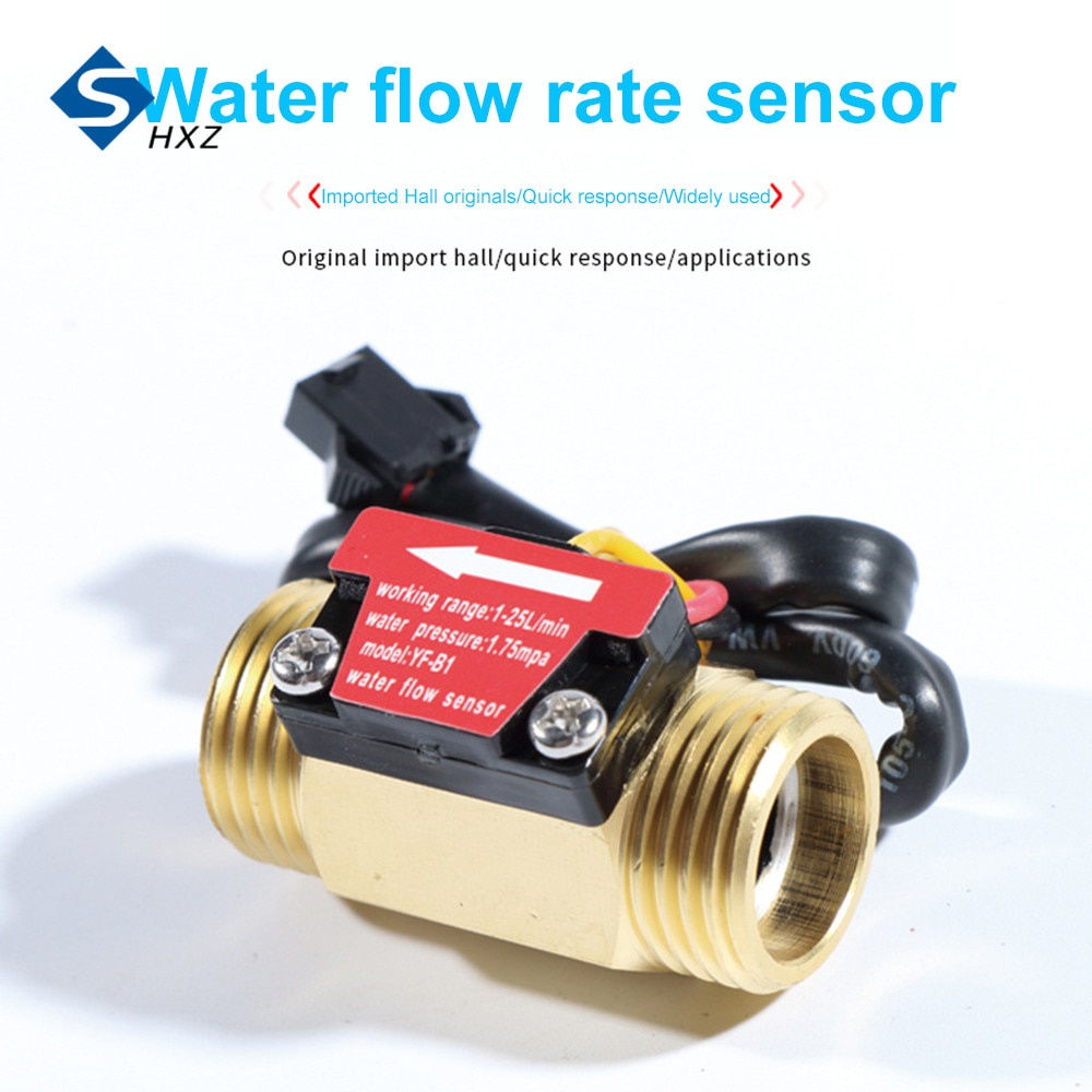 Flow Sensor G1/2'' Water Flow Hall Sensor Switch 1-25L/min Flow Meter ...