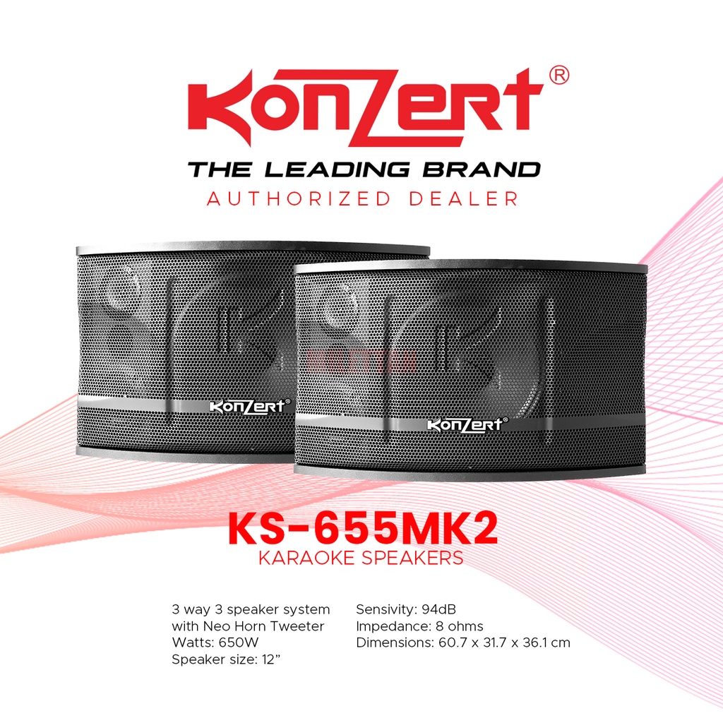 Konzert KS-655MK2 Karaoke Speaker System [Original][650W] | Shopee ...