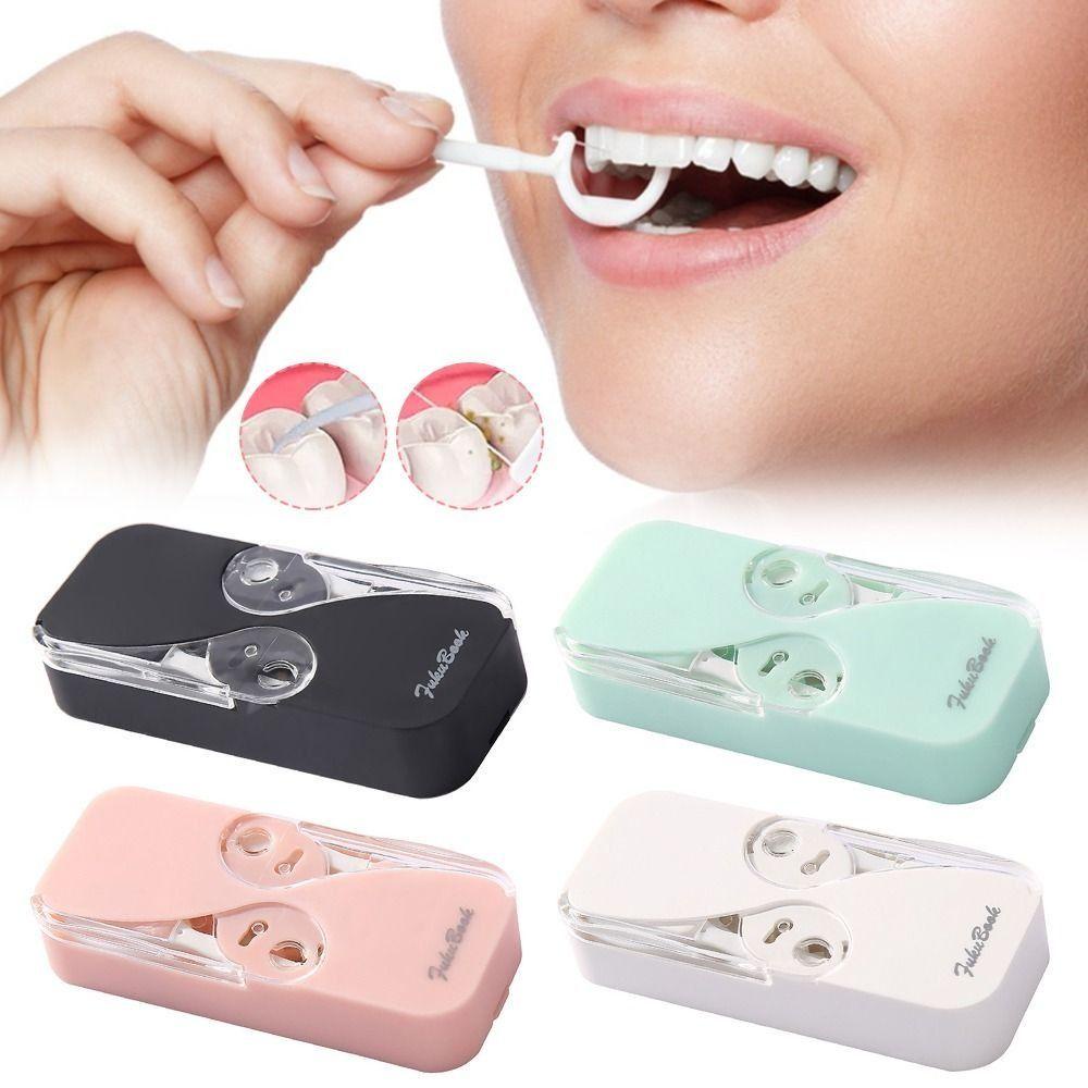 Ecoplanet COD#1pcs Plastic Automatic Portable Teeth Flosser Storage Box ...