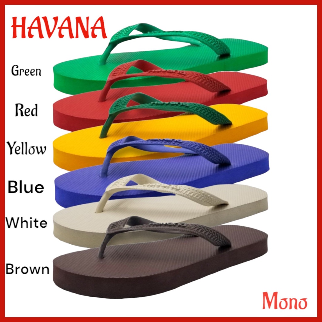 Havana 'Mono' Men's Rubber Colored slippers for all occasions | Shopee ...