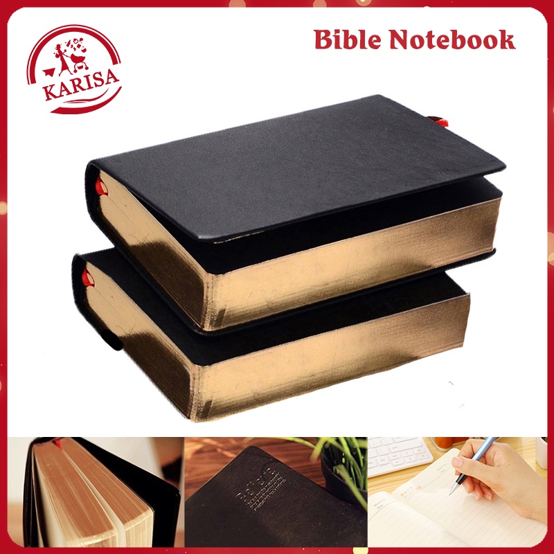 230 Pages PU Leather Bible Notebook Classic Bible Custom Diary Book ...