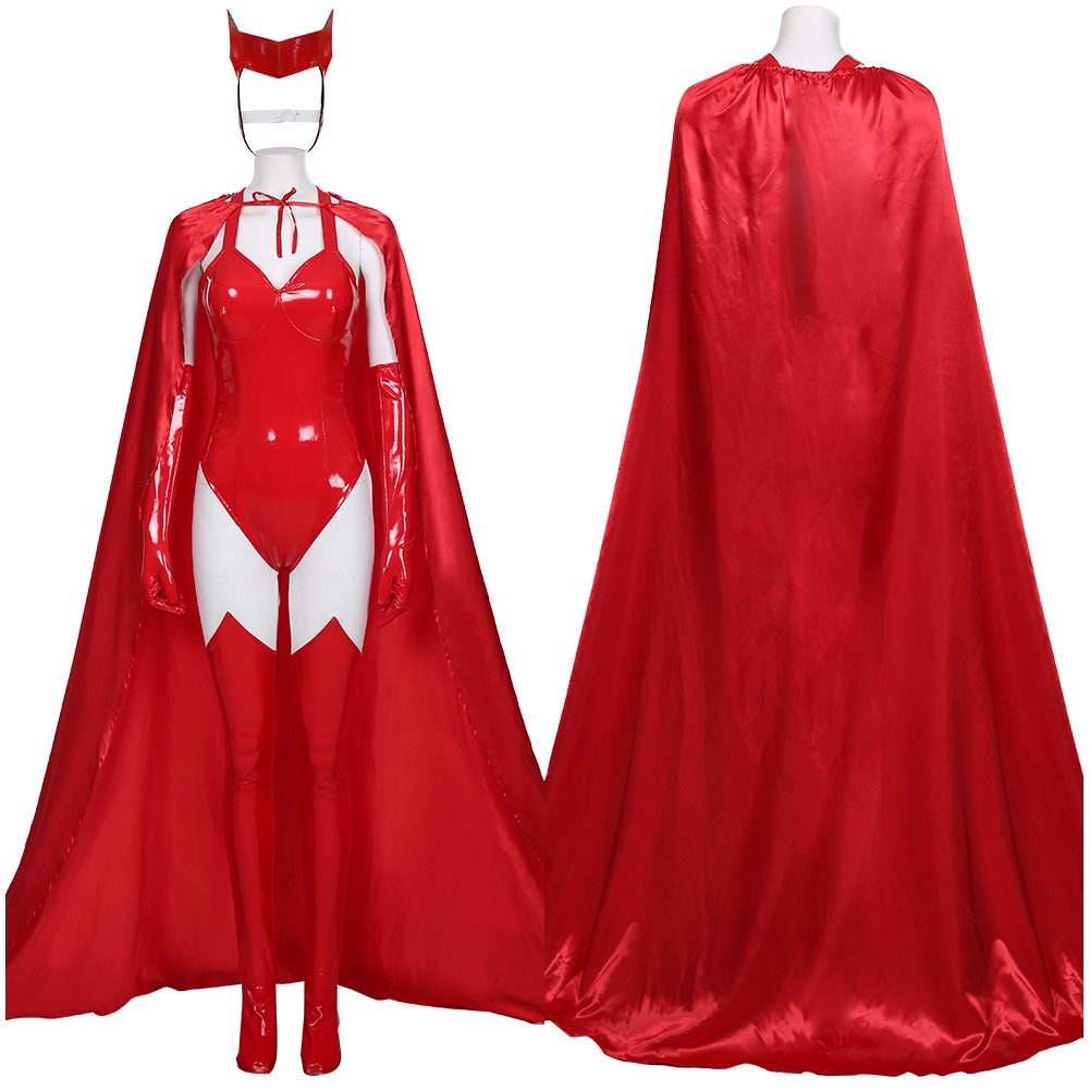 Cosplay Wanda Maximoff Scarlet Witch Costume Uniform Suit Outfit Red ...
