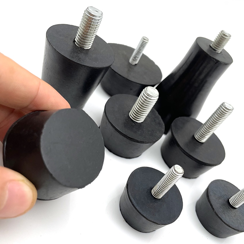 Black Rubber Thickened Adjustable Screw Non-Slip Silent Soft Rubber ...