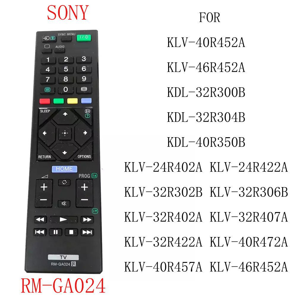 New replace remote control TV RM-GA024 for Sony Bravia TV RMT-TX111P ...