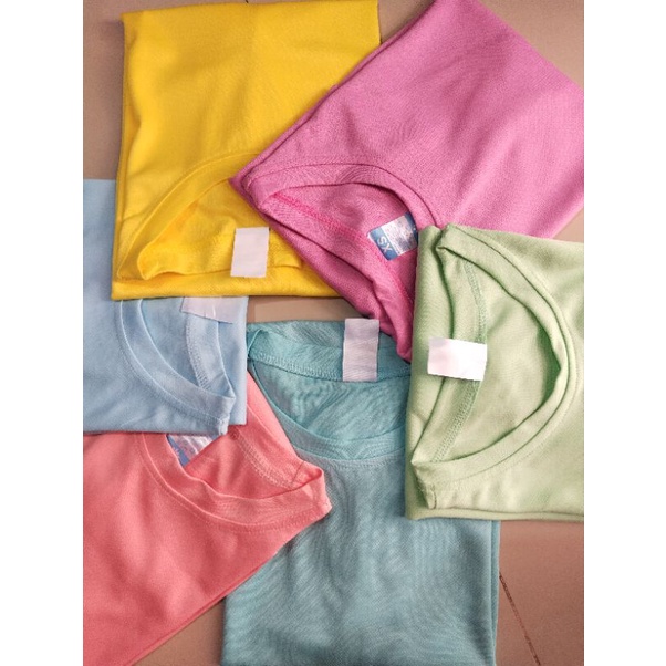 PASTEL Colors Drifit T-shirt Men & Women American size Plain Mens ...