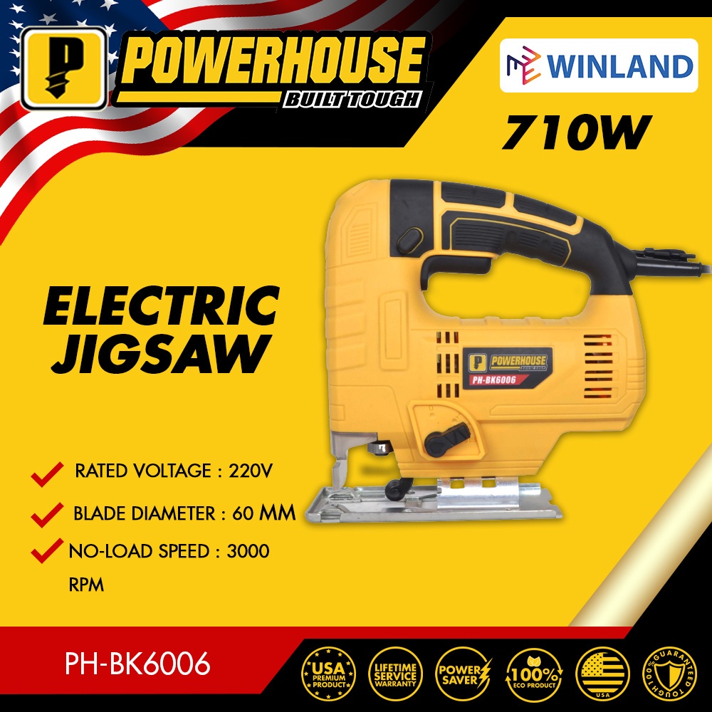 POWERHOUSE by Winland Electric Jig Saw 710W PH-BK6006 | Shopee Philippines