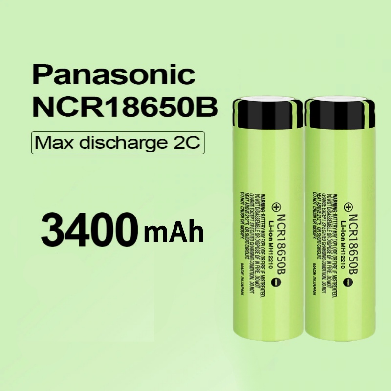 Panasonic 18650 NCR18650B 3.7V Rechargeable battery 3400mah Tip battery With Protective For toys ...