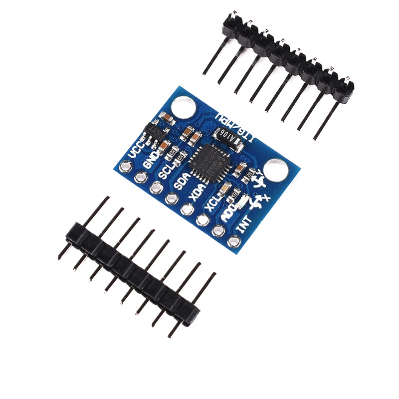 Mpu 6050 Module Gy 521 Three Axis Acceleration Gyroscope 6dof Module With Code Schematic Diagram 