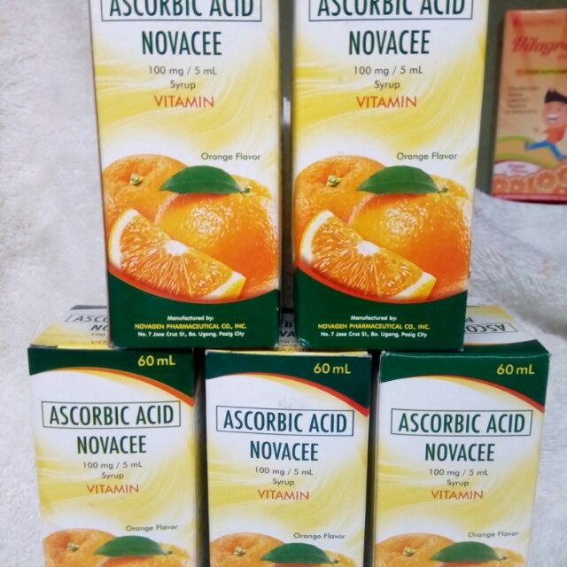 ASCORBIC ACID SYRUP (NOVACEE) 60ML/ 120ML | Shopee Philippines