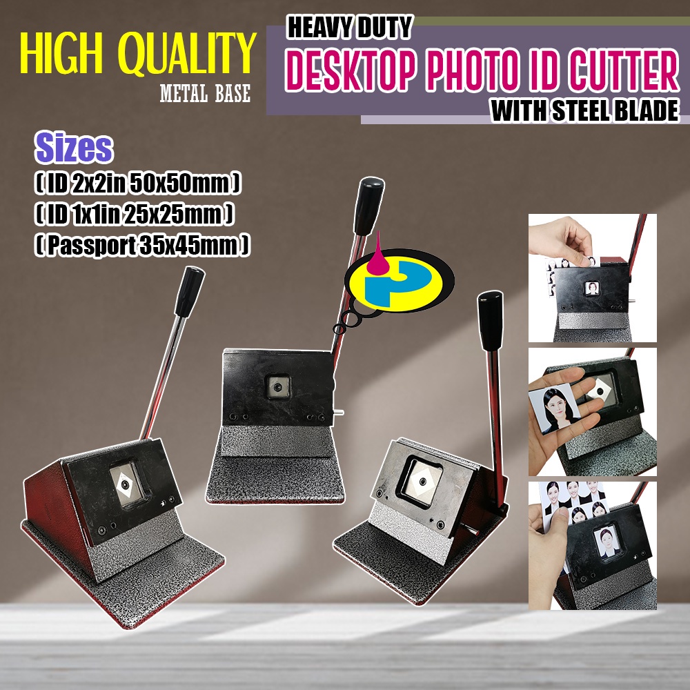 heavy duty Die photo cutter 1x1 inch 2x2 inch Passport Size Cutter ...