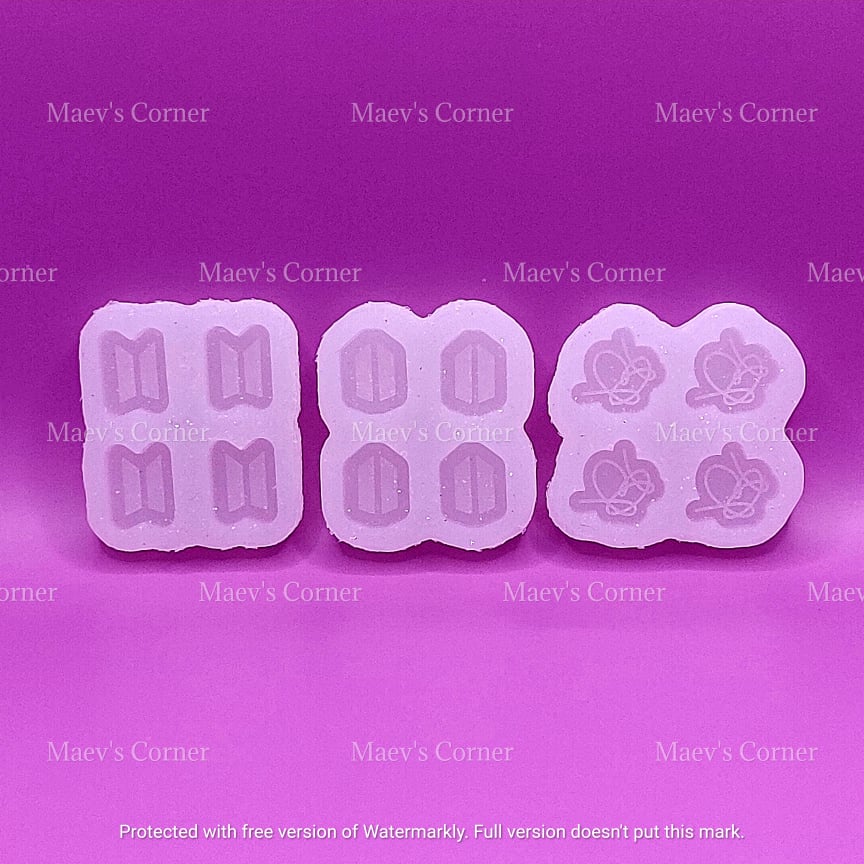 MAEV'S CORNER BTS ARMY LY: Answer Logo Earring Studs Shaker Filler ...