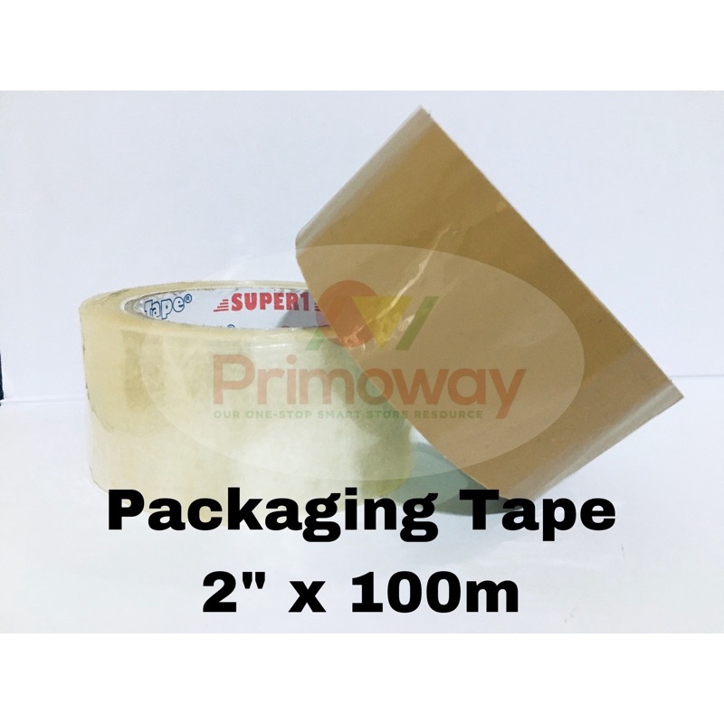 PACKAGING TAPE 2” (CLEAR) 100M,200M,300M | Shopee Philippines