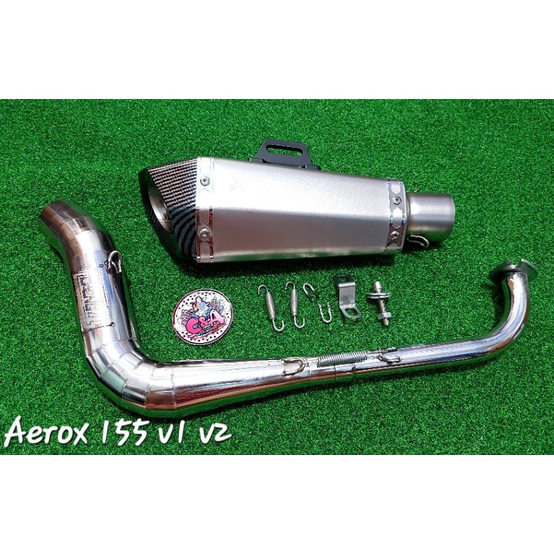 Akrapovic Hexa Tip Full System Pipe for YAMAHA AEROX 155 V1 V2 | Shopee ...