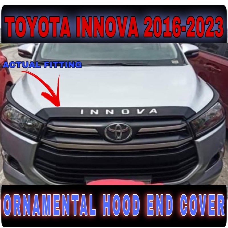 TOYOTA INNOVA 2016-2023 HOOD END COVER(BLACK) | Shopee Philippines