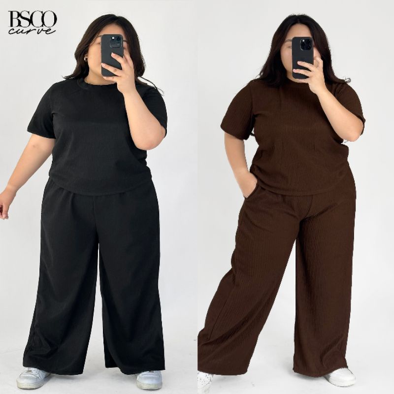 ONHAND PLUS SIZE XL-6XL BSCO CURVE VALERIE KOREAN STYLE COORDS! KOREAN ...