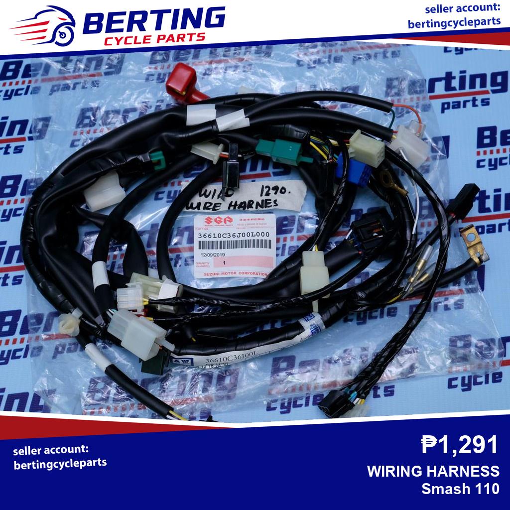 SGP WIRING HARNESS Suzuki Smash 110 Genuine 36610C36J00L000 | Shopee ...