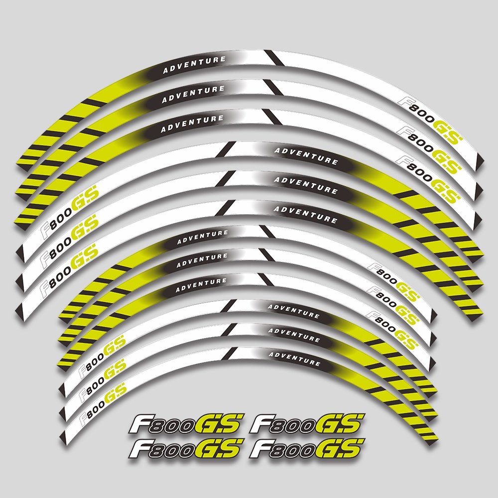 Wheels Sticker Rim Tire Reflective Stripe Accessories Waterproof Decals ...