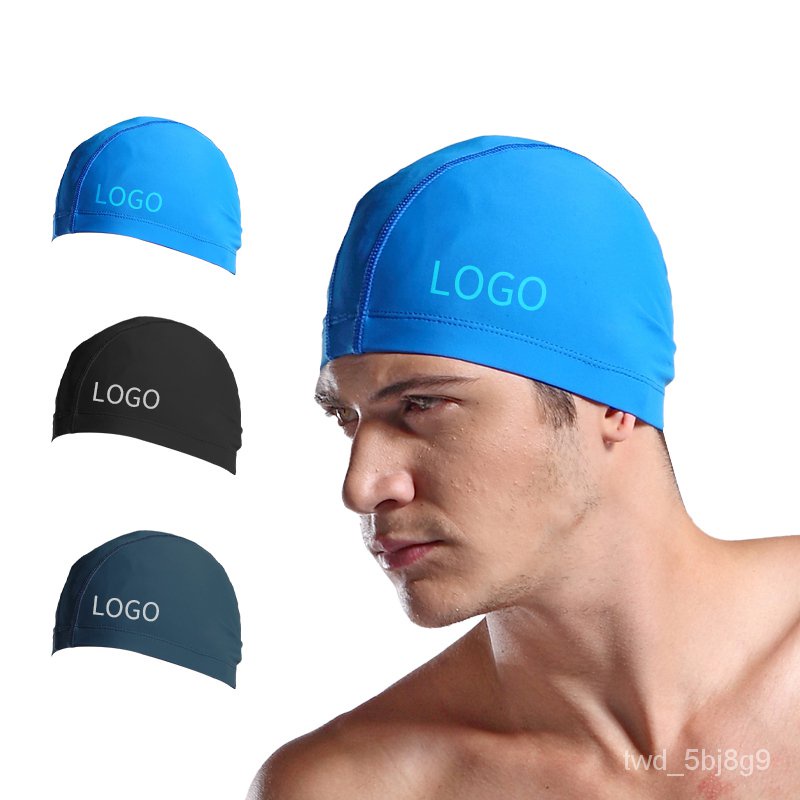 Custom Design Swim Caps Lycra Material Print OEM Logo Style Color Kids ...