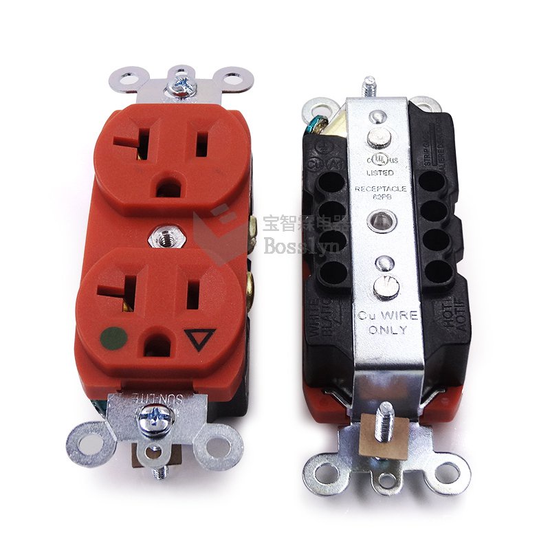 (Goods in Stock) Orange 20A 125V Cooper Isolated grounding HOSPITAL ...