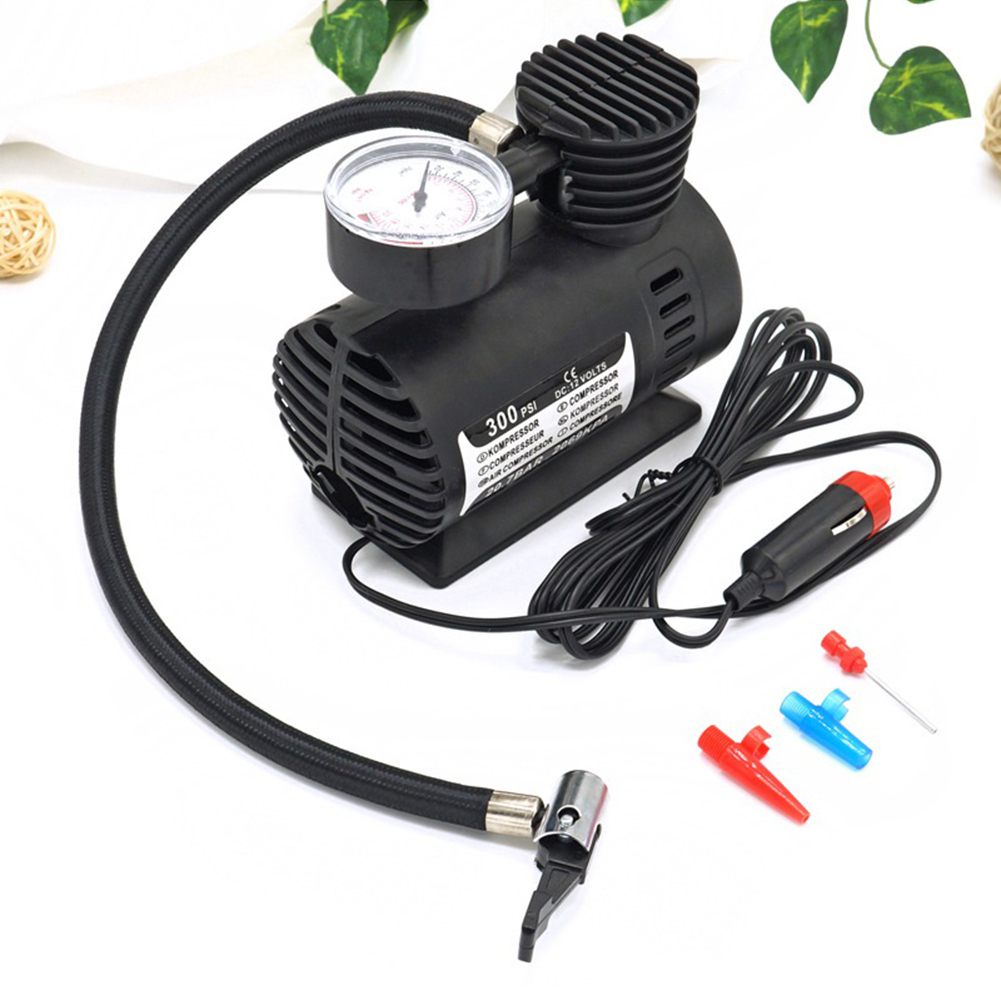 Air Pump Electric Inflator 300 PSI Compressor Portable For Ball Bicycle ...