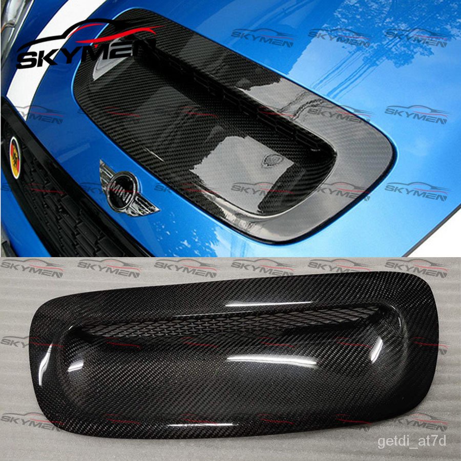 Bonnet Hood Scoop For R56 Mini Cooper/S/JCW OE Style Carbon Fiber Glass Hood Vent Air Intake ...