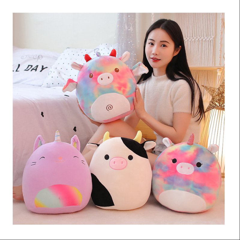 Most Popular High quality Squish mallow Plush Toys Rainbow Unicorn cat ...