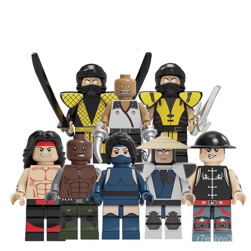Building Blocks Mortal Kombat Bricks Sub-Zero Johnny Cage Goro Shao Kahn Baraka Jax Kitana ...