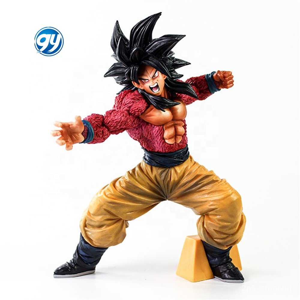 26CM DBZ Anime Figures GK Super Saiyan 4 Son Goku Action Figure ...