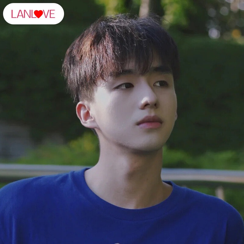 LANLOVE Male Clips-On Short Hair Wig Head Top Replacement Blocks Effectively Covering Sparse ...