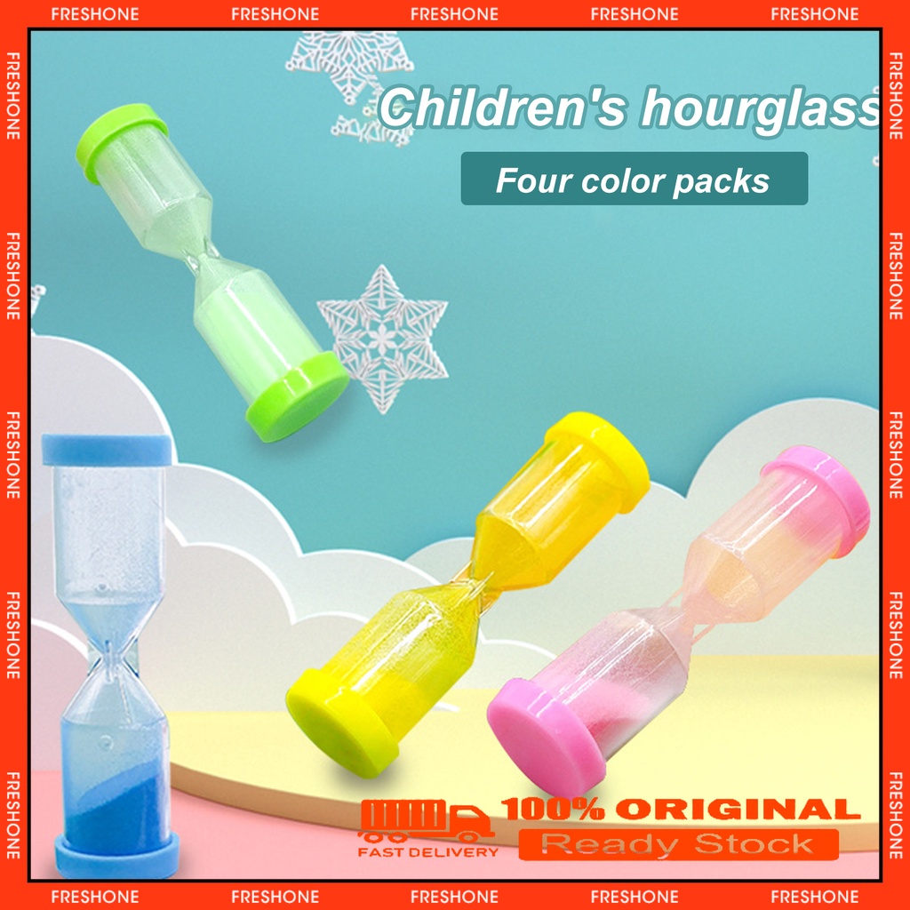 FS- Hourglass Timer Toy Multi-use Cartoon Small Sand Hourglass Kids Toy ...