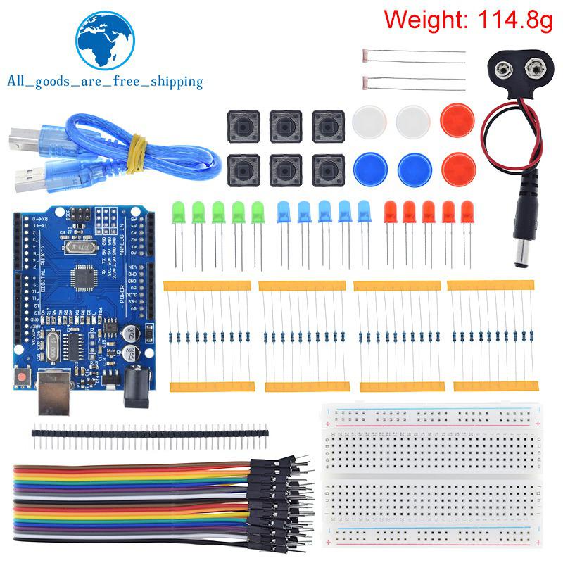 Starter Kit For UNO R3 Mini Breadboard LED Jumper Wire Button For Arduino Diy Kit School ...