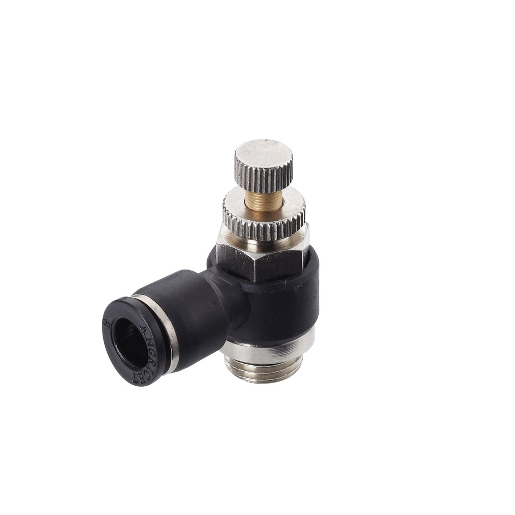 Elbow Air Flow Speed Control Pneumatic Throttle Valve With One-Touch ...