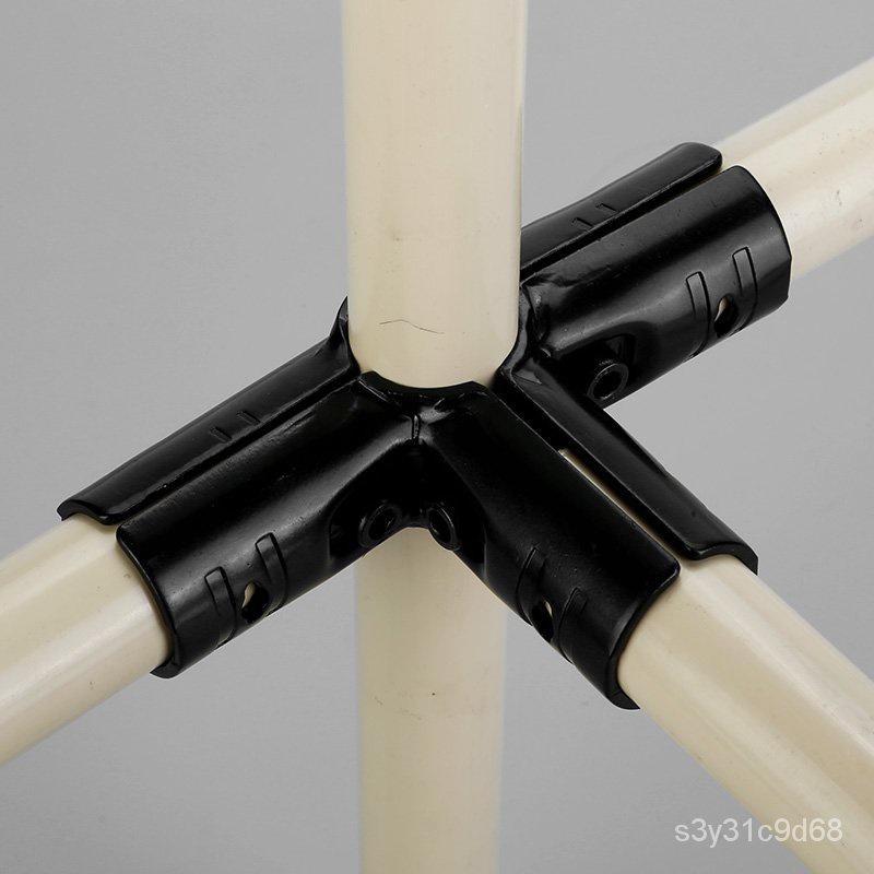 OD28mm black lean Tube Connector and Metal Joints for lean Pipe ...