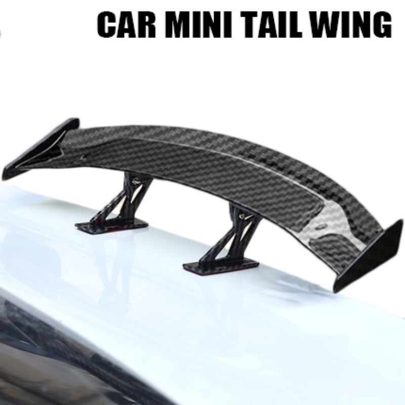 Car Mini Tail Wing Carbon Fiber Look Modified Tail Wings Simple Model ...