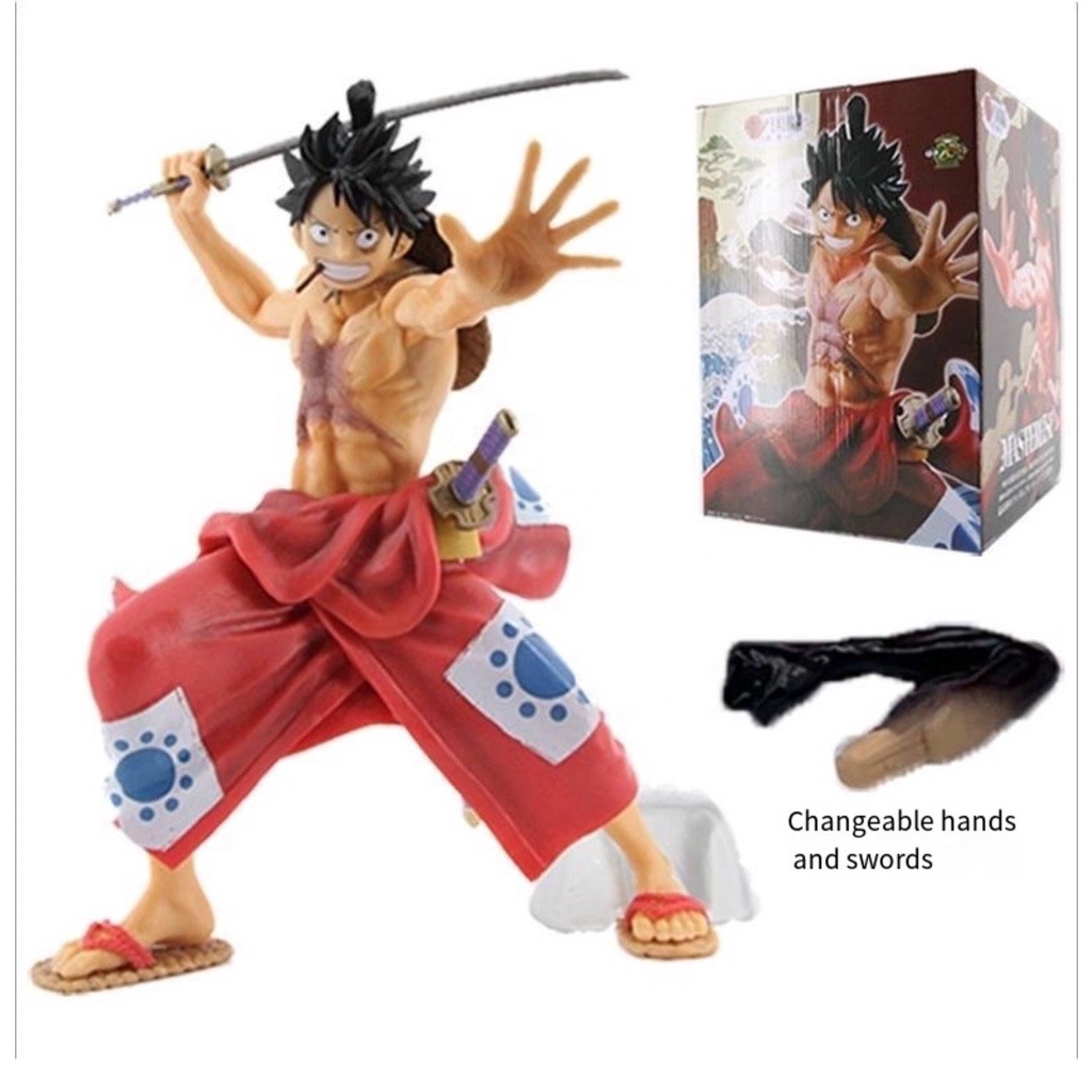 Anime Figure One Piece Luffy Land Of Wano Country Monkey D Luffy Action ...