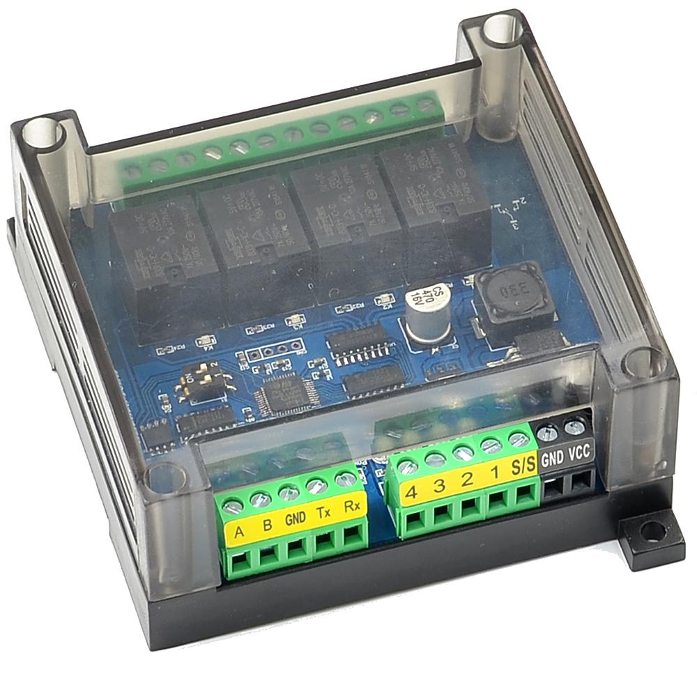 Modbus RTU Module 485 Serial Switch RS232 Serial Relay Intelligent Home IO Acquisition BSM ...