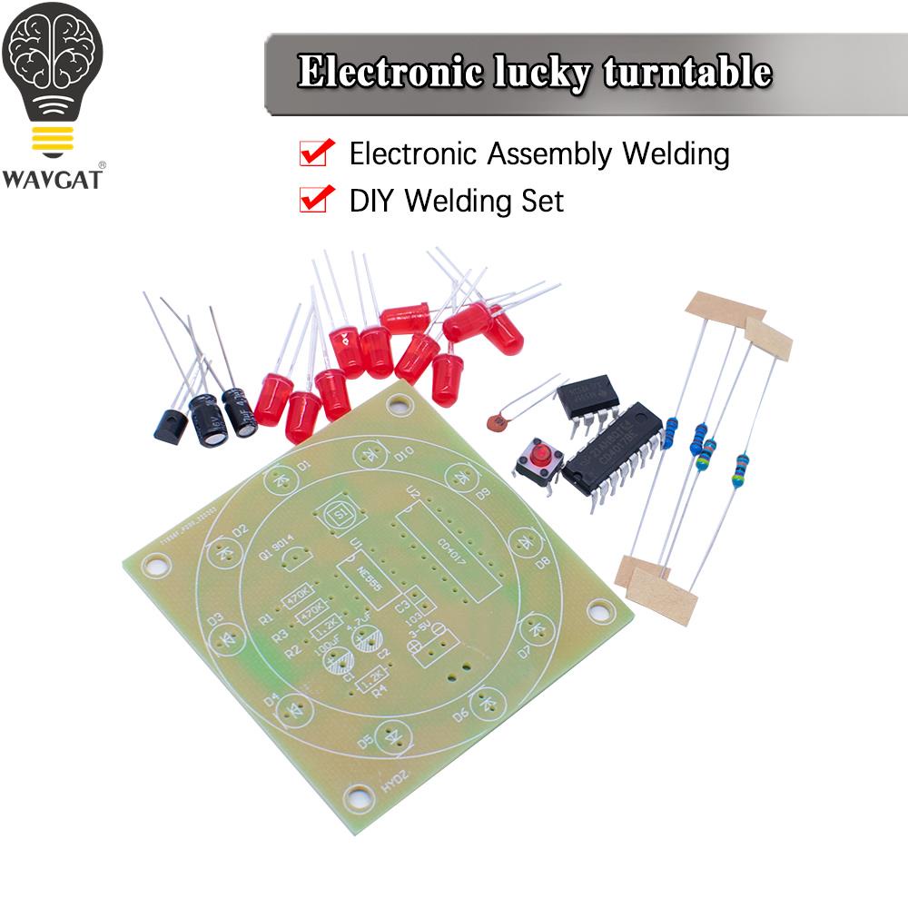 Round Lucky Spin Kit Electronic Component Fortune CD4017 NE555 ...
