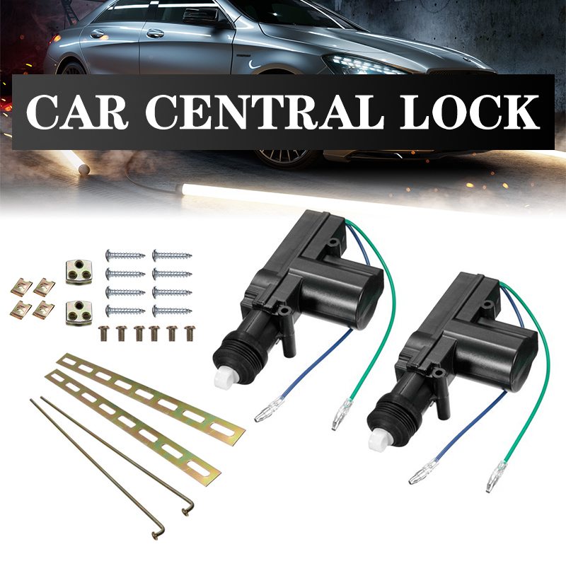 4Pcs 12V 2 Wire Car Door Power Central Lock Motor Kit With Two Wire ...